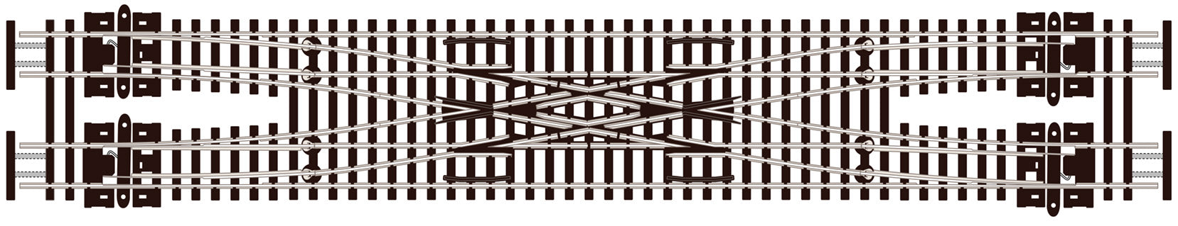 Peco Streamline SL-E383F Scissors Crossing Electrofrog Code 55 N Gauge