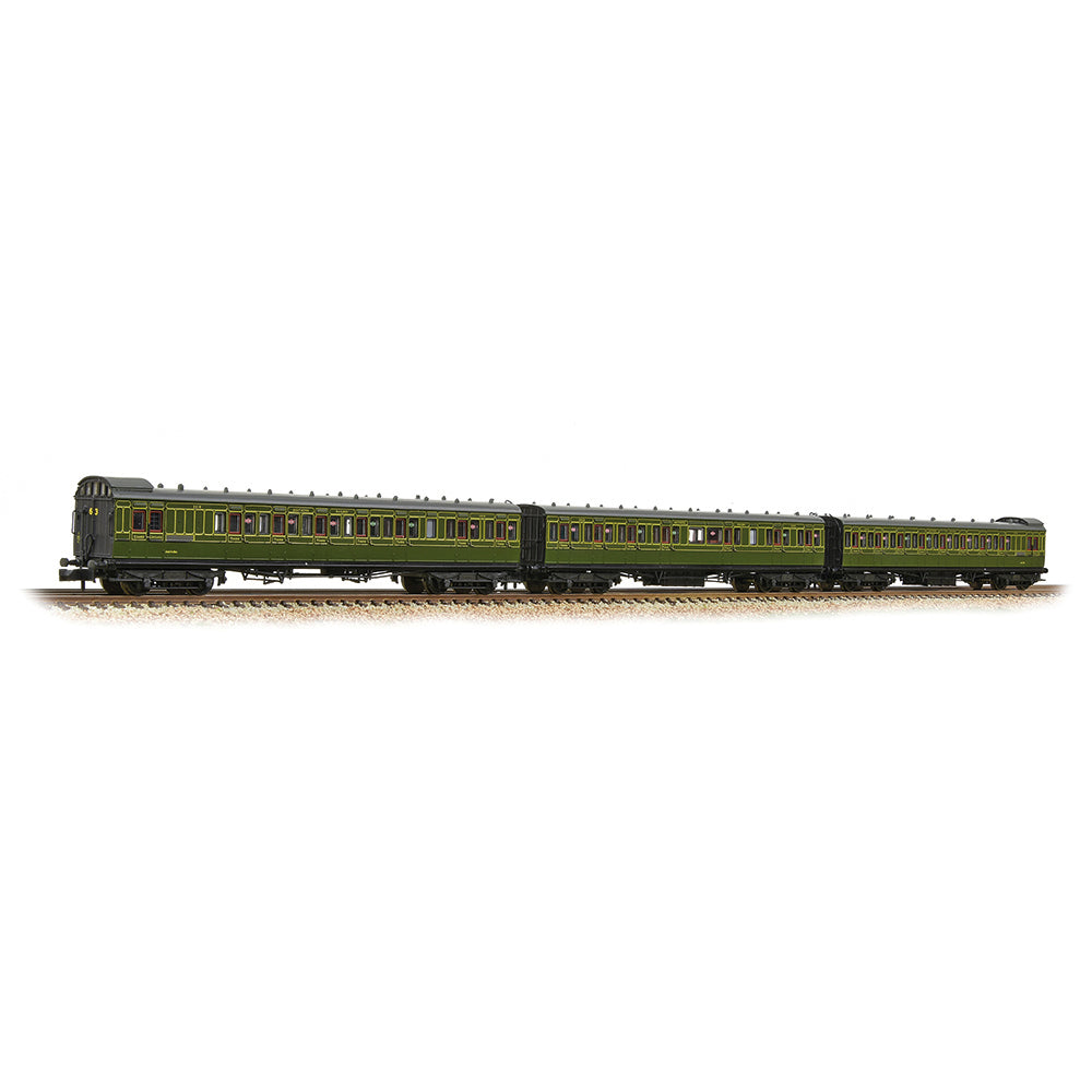 Graham Farish 374-911 Set Of Three SE & CR 60' Birdcage Coaches Southe
