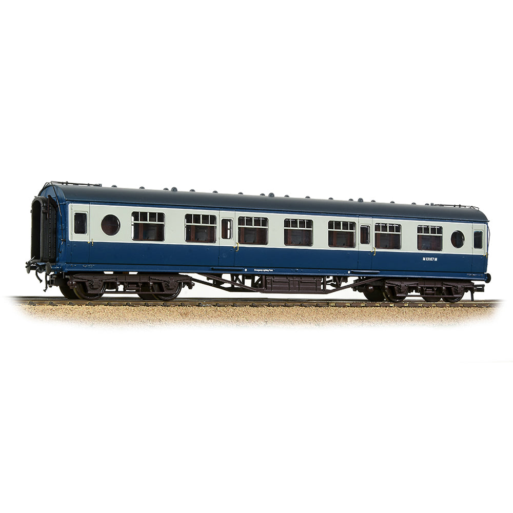 Bachmann 39-452 LMS 57FT Porthole Coach Corridor Second BR Blue & Grey