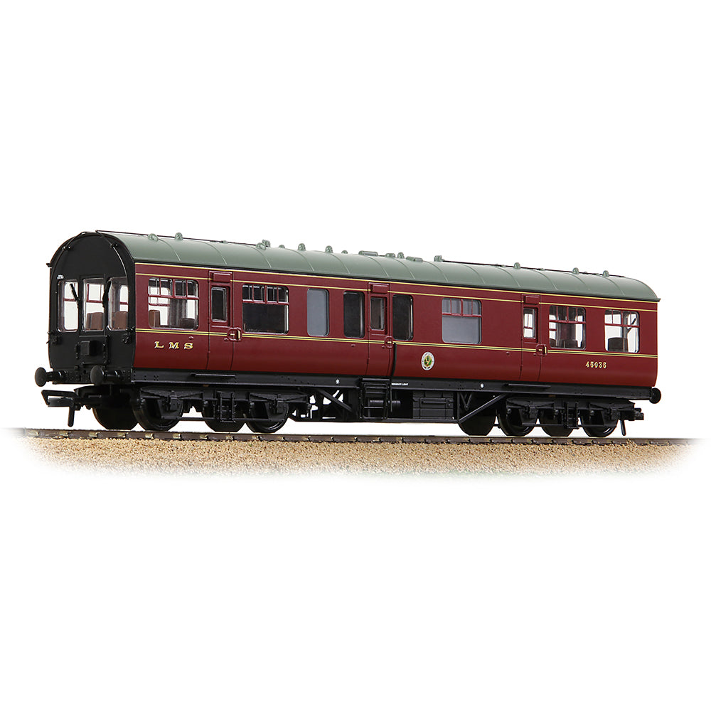 Bachmann 39-780 LMS 50FT Inspection Saloon LMS Crimson Lake OO Gauge